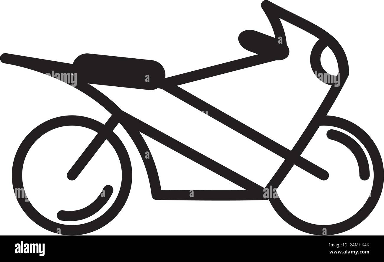 high speed motorcycle transport linear design Stock Vector Image & Art ...