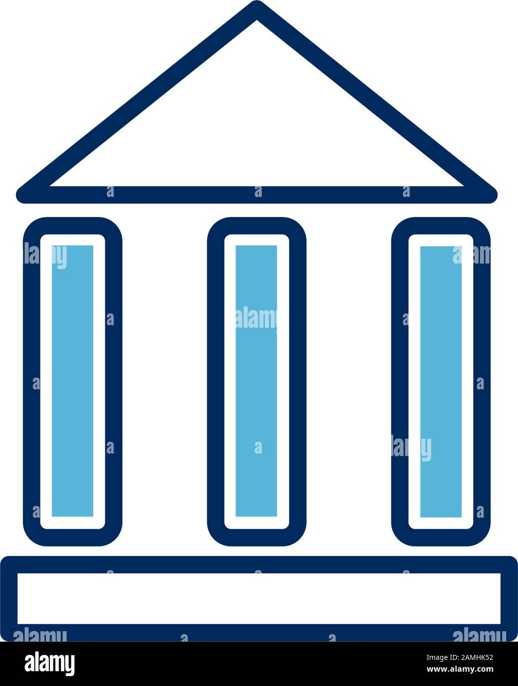bank building facade isolated icon Stock Vector Image & Art - Alamy