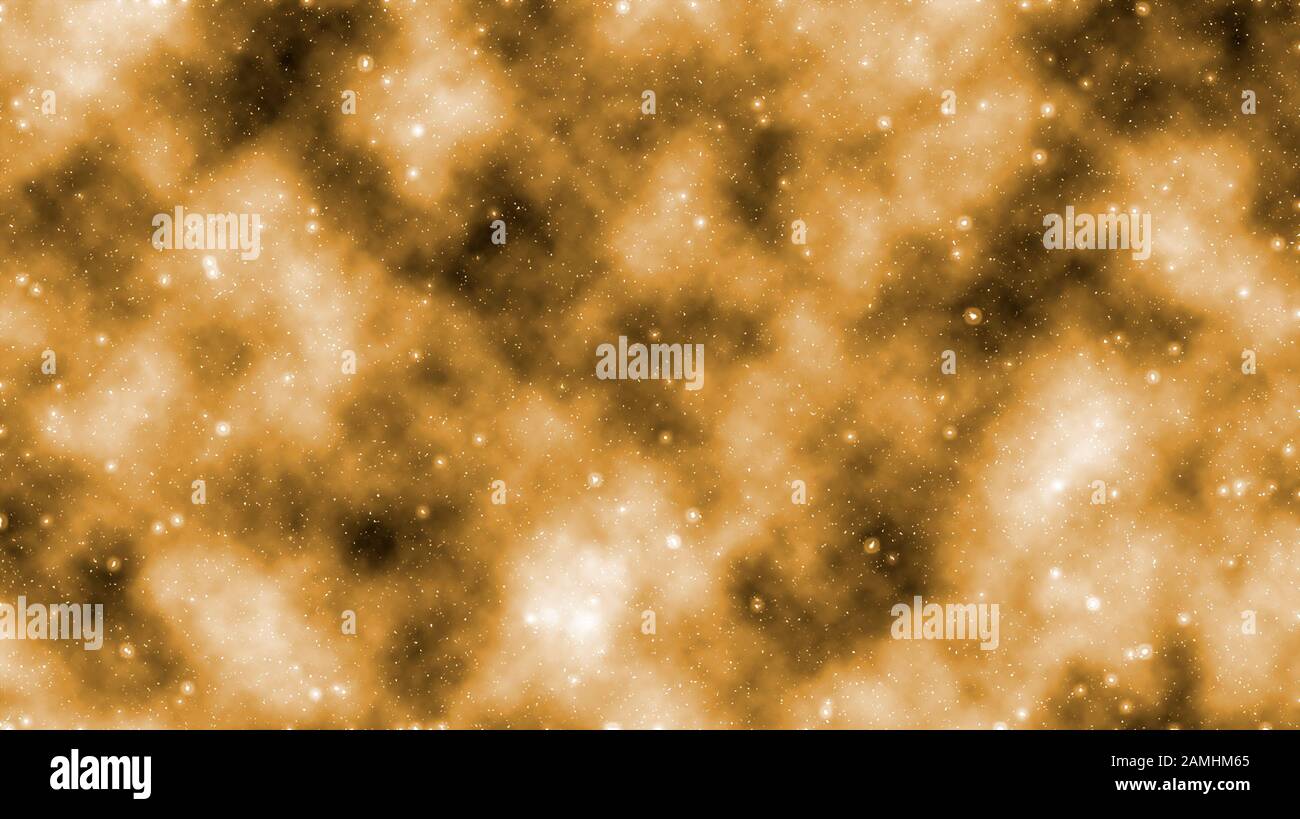 Yellow clouds in night sky. Cosmic background Stock Photo - Alamy