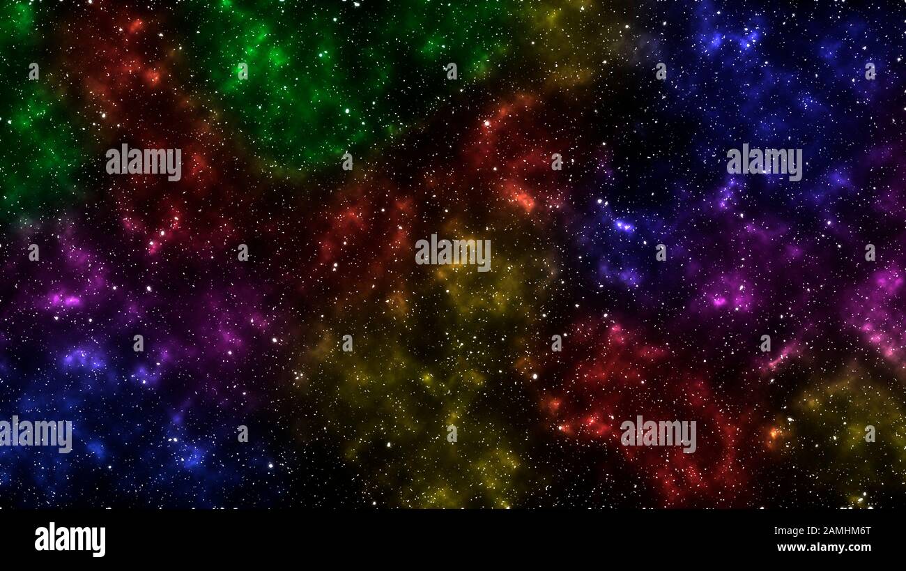 Beautiful space backdrop. Colorful constellation in space. Science ...
