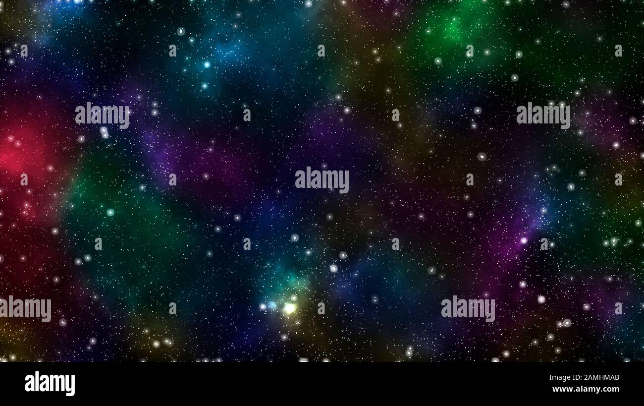 Beautiful science concept background. Colorful space backdrop ...