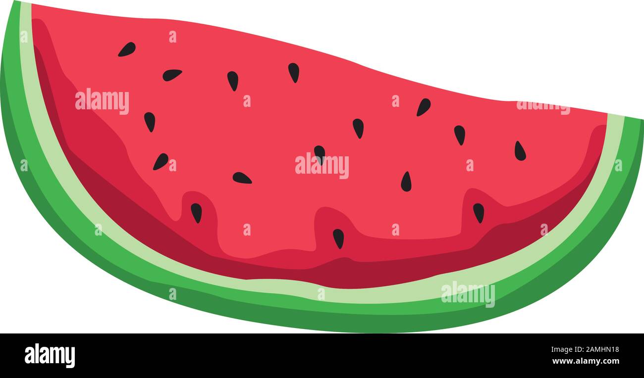 watermelon fruit icon, flat design Stock Vector Image & Art - Alamy