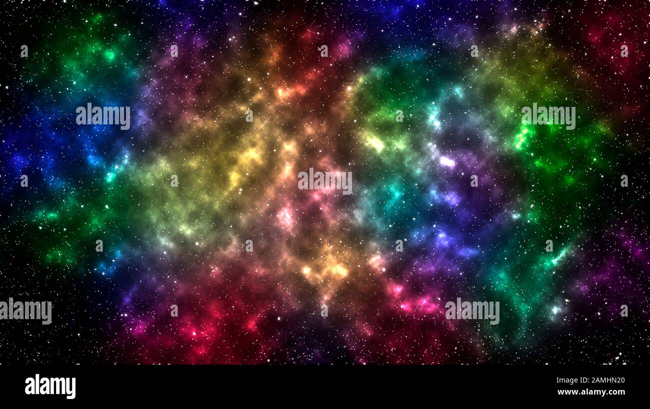 Beautiful stars light backdrop. Colorful constellation in deep space ...