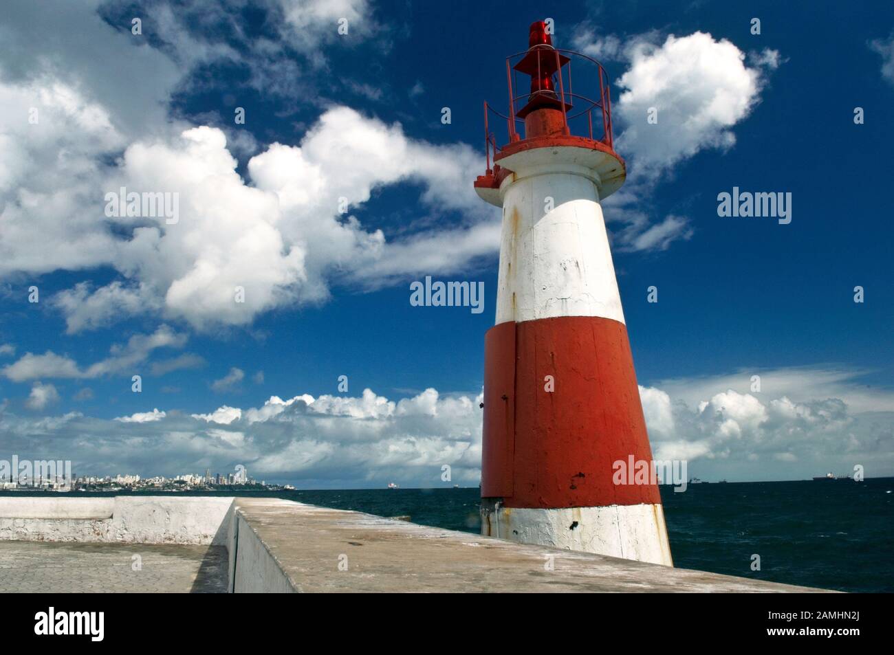 Lighthouse of monte serrat bay hi-res stock photography and images - Alamy
