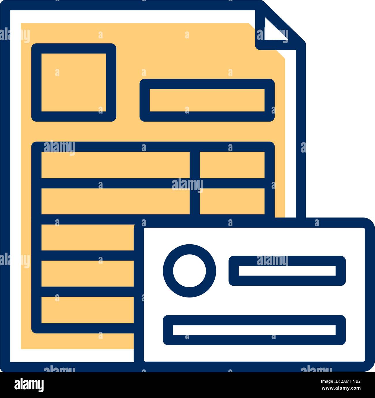 paper financial document with credit card Stock Vector Image & Art - Alamy