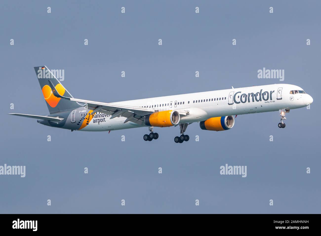 Palma de Mallorca, Spain - July 21, 2018: Condor Boeing 757 airplane at ...