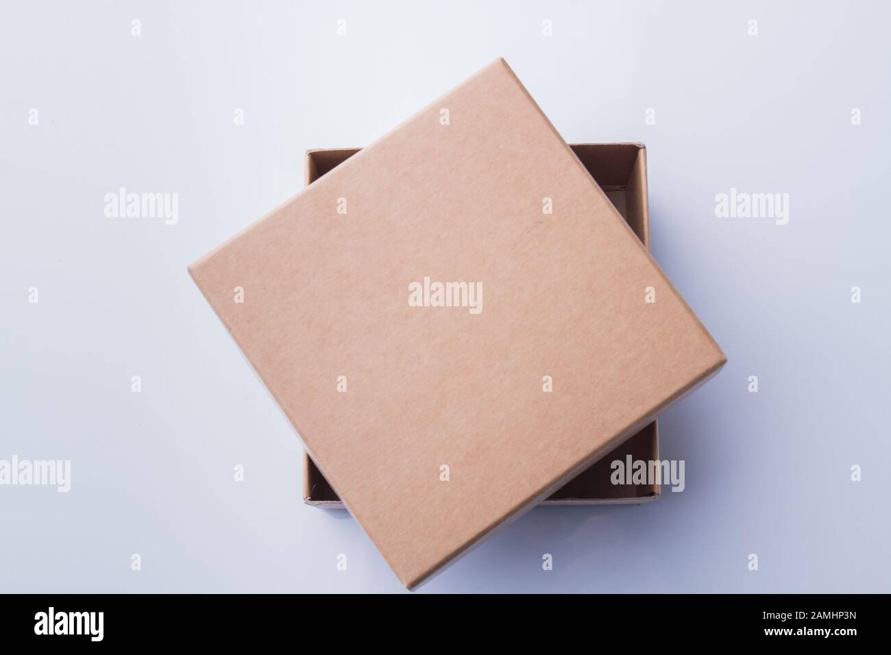 Cardboard box pieces, one on another Stock Photo - Alamy