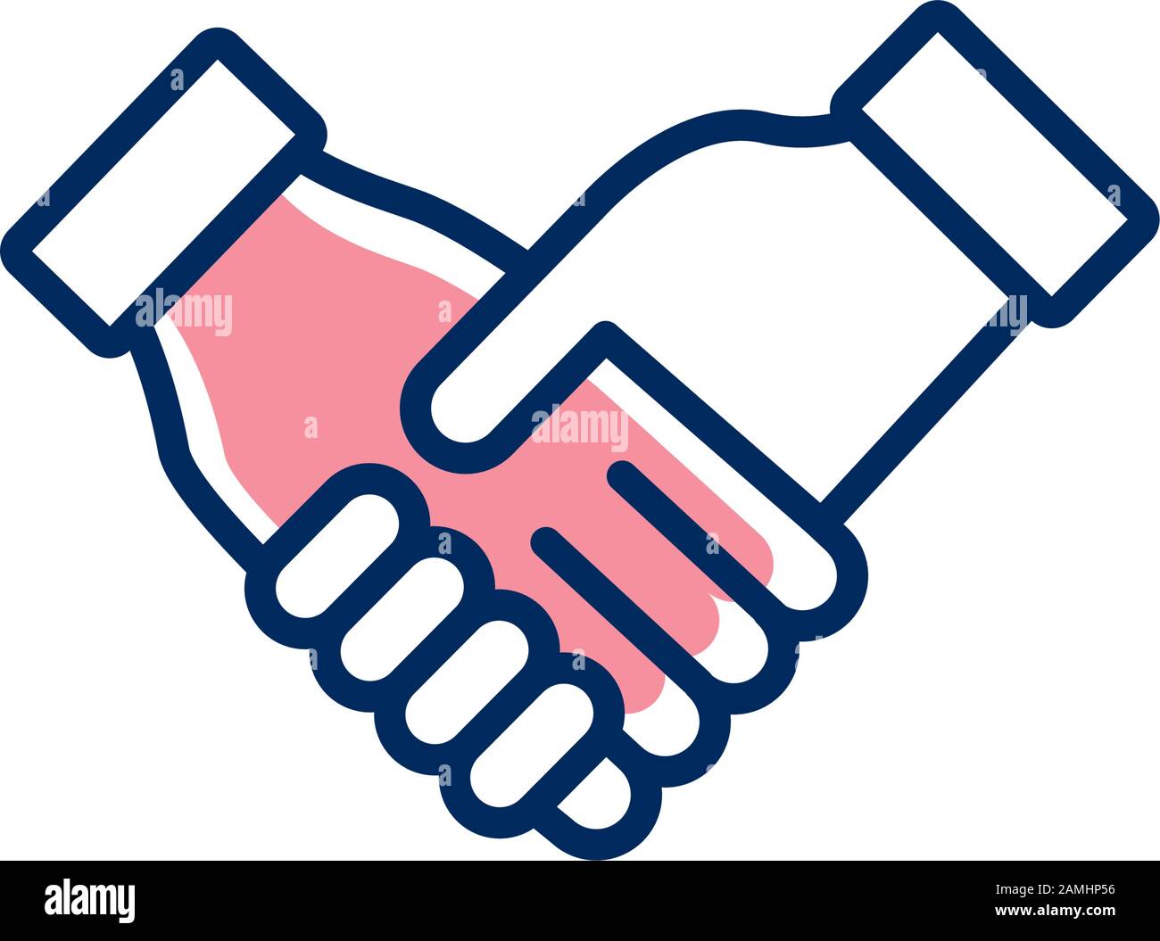 Handshake friendship friendly deal Stock Vector Images - Alamy