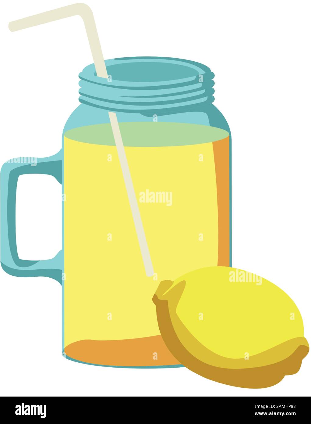 lemon and lemonade jar icon Stock Vector Image & Art - Alamy