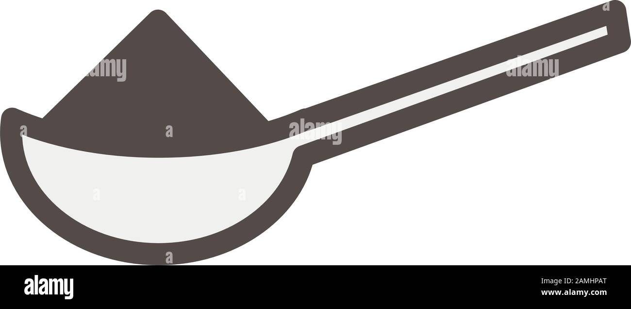 spoon with sugar sweet icon Stock Vector Image & Art - Alamy