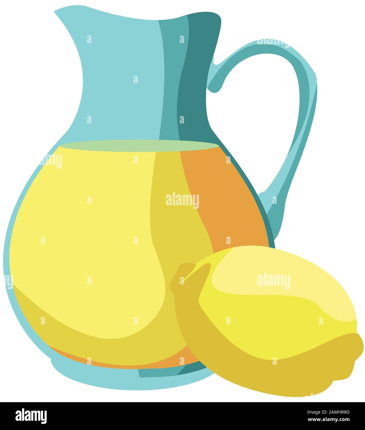 Lemon pitcher Stock Vector Images - Alamy