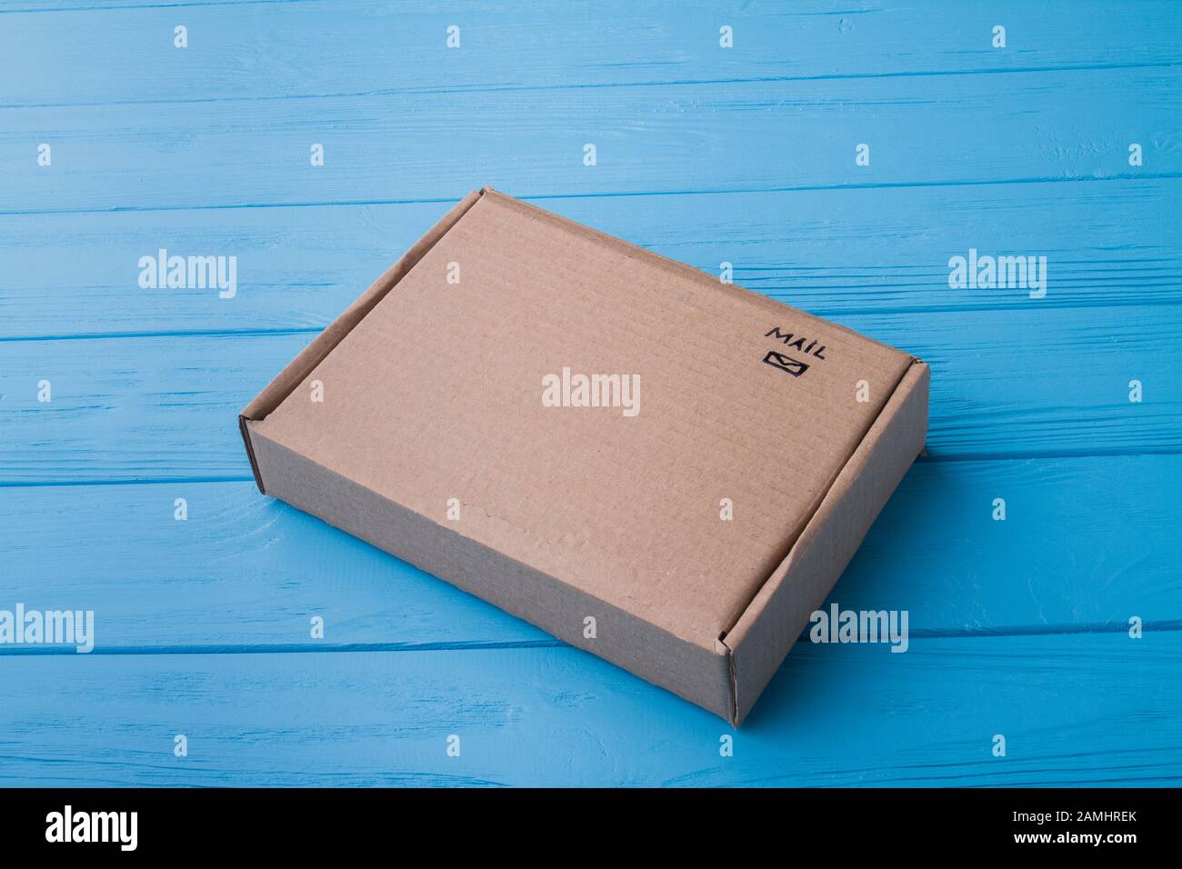 Cardboard mail box concept Stock Photo - Alamy