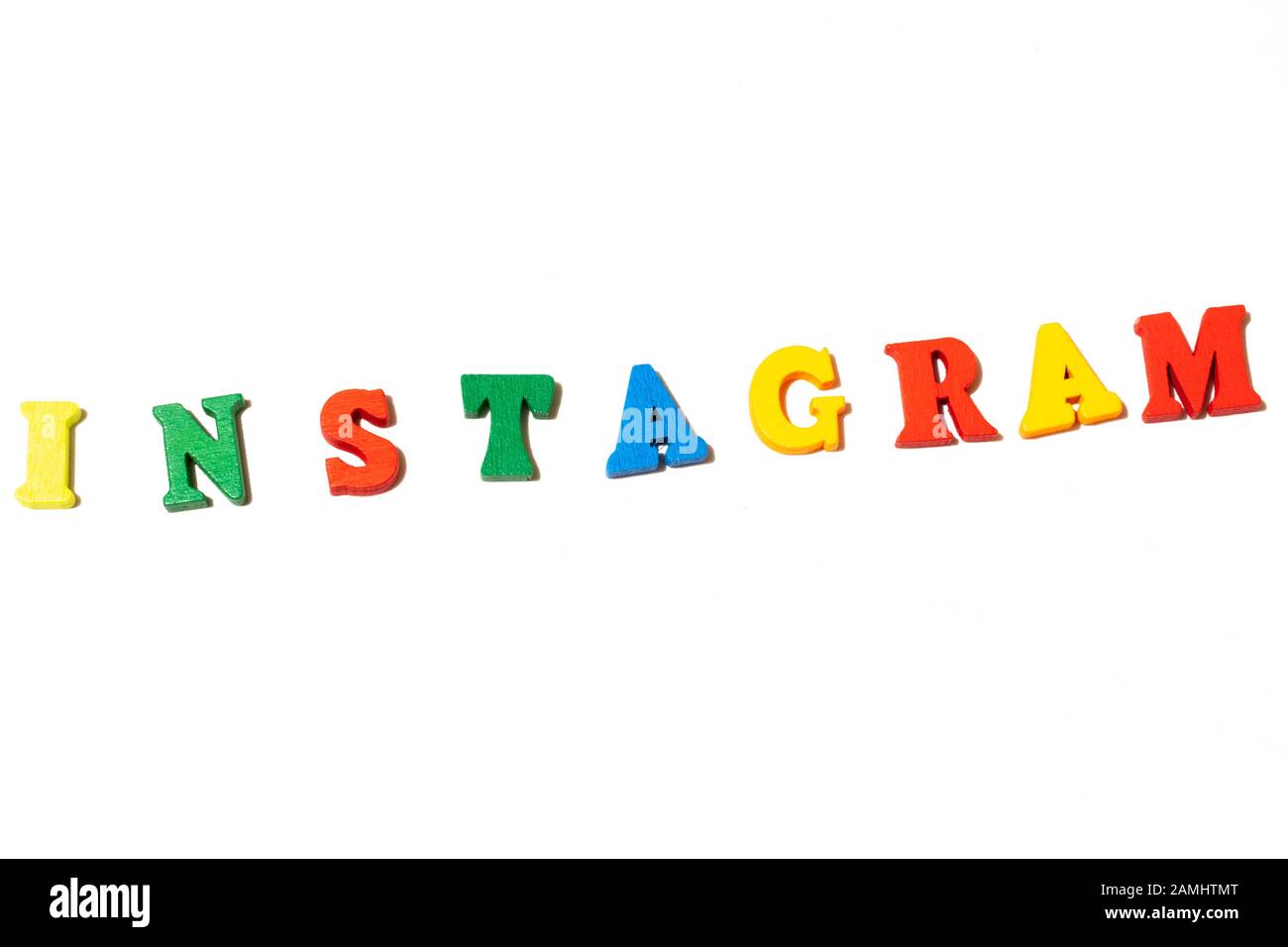 Instagram letters Cut Out Stock Images & Pictures - Alamy