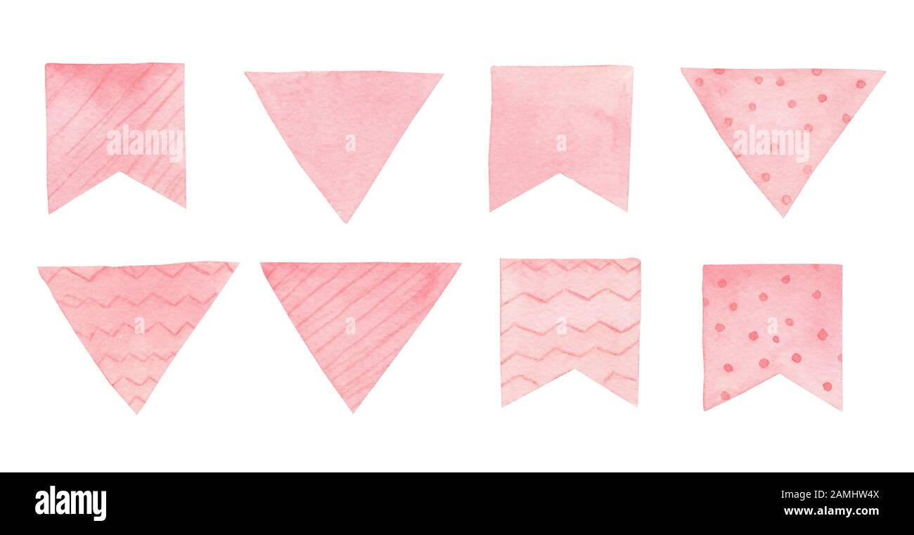 Polka Dot Triangle Banner Clipart