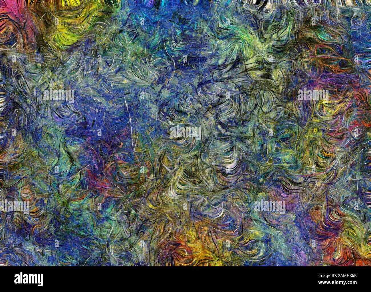 Fluid lines of color movement. 3D rendering Stock Photo - Alamy