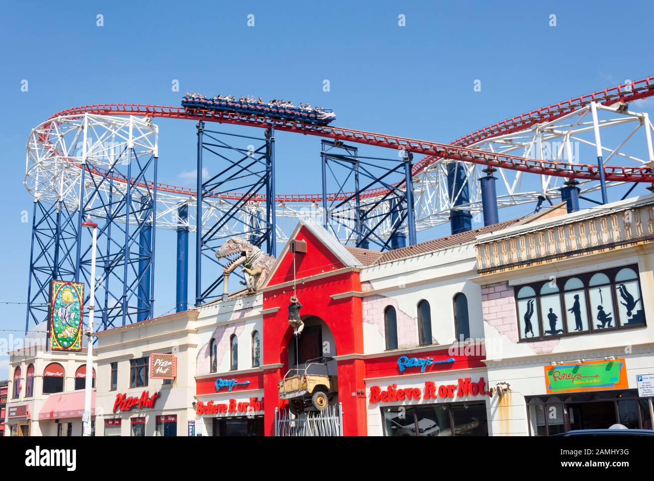'The Big One' roller coaster, Blackpool Pleasure Beach, Ocean Boulevard ...