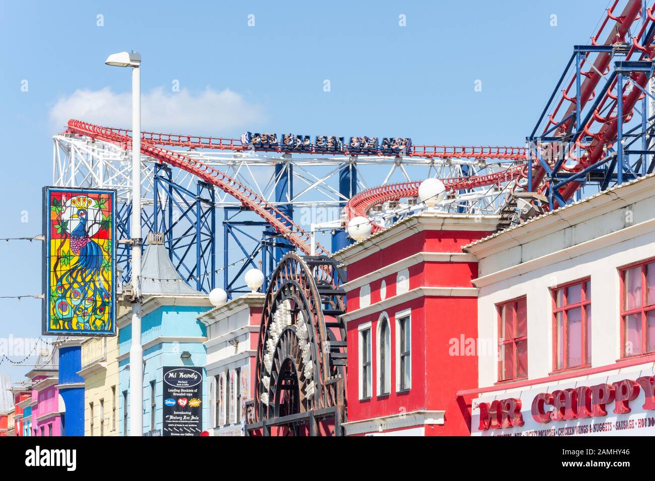 'The Big One' roller coaster, Blackpool Pleasure Beach, Ocean Boulevard ...