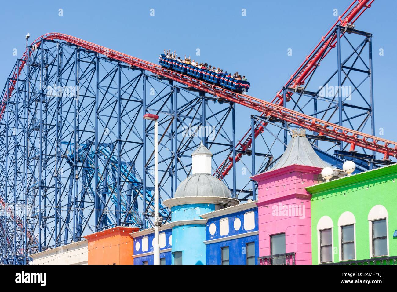 'The Big One' roller coaster, Blackpool Pleasure Beach, Ocean Boulevard ...