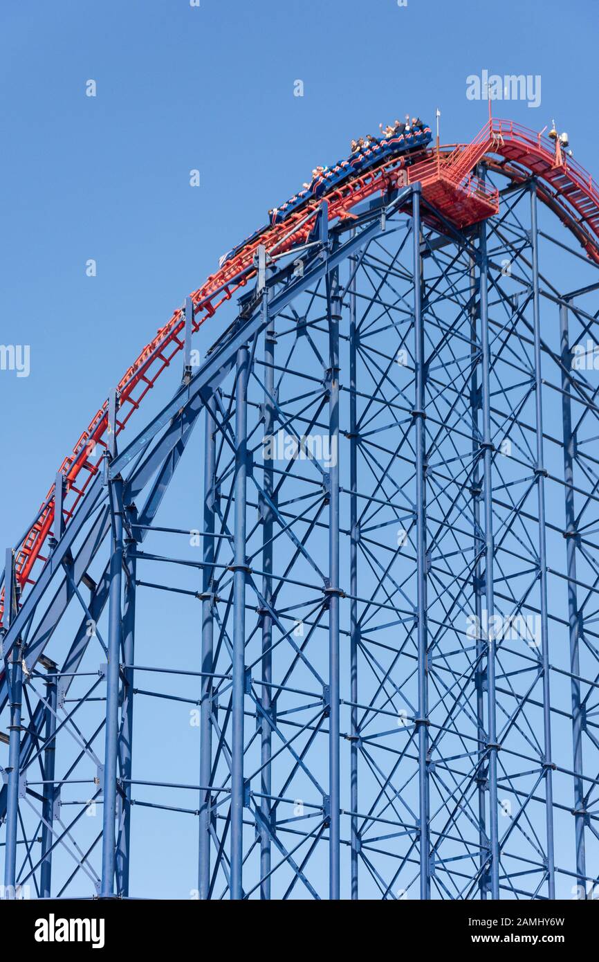 'The Big One' roller coaster, Blackpool Pleasure Beach, Ocean Boulevard ...