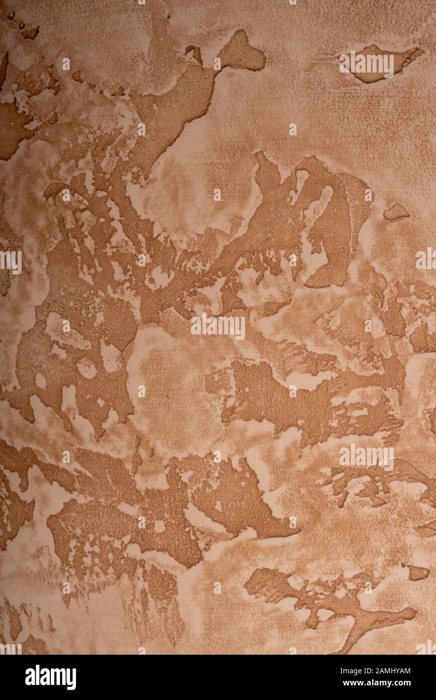 Structural plaster of brown color. Creative vintage background ...