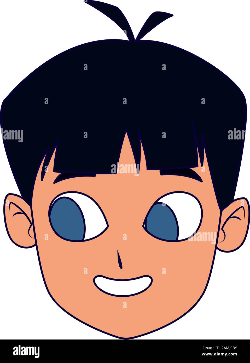 Excited boy face icon, colorful design Stock Vector Image & Art - Alamy