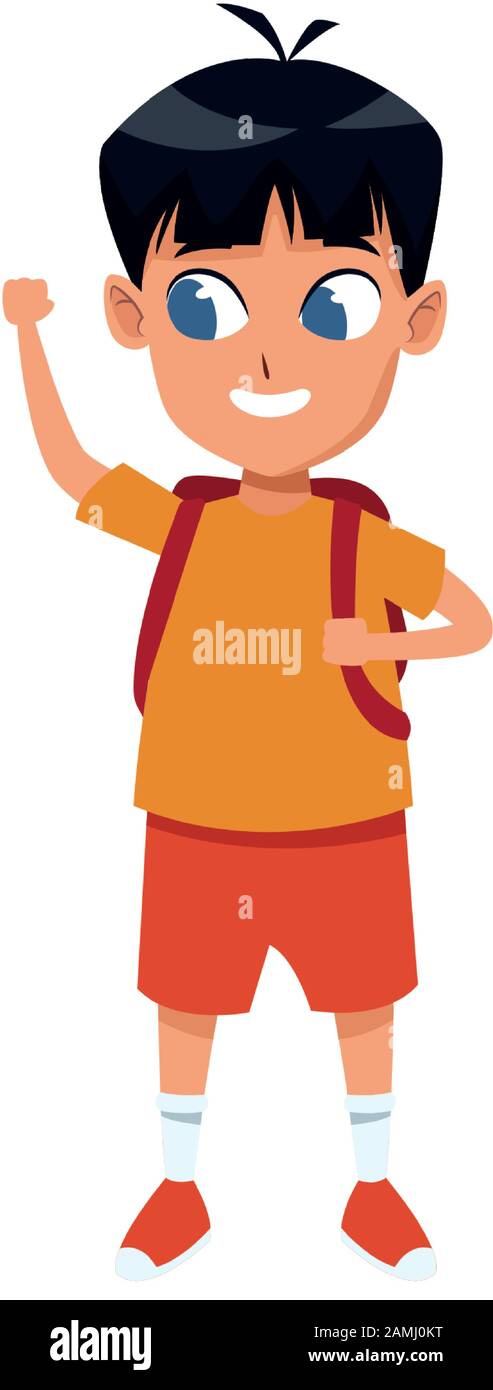 Cartoon boy waving icon, colorful design Stock Vector Image & Art - Alamy