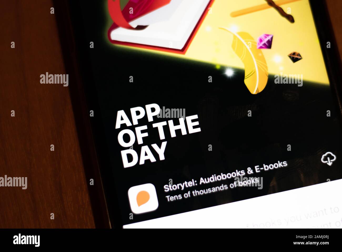 Saint-Petersburg, Russia - 10 January 2020: App of the day on app store ...