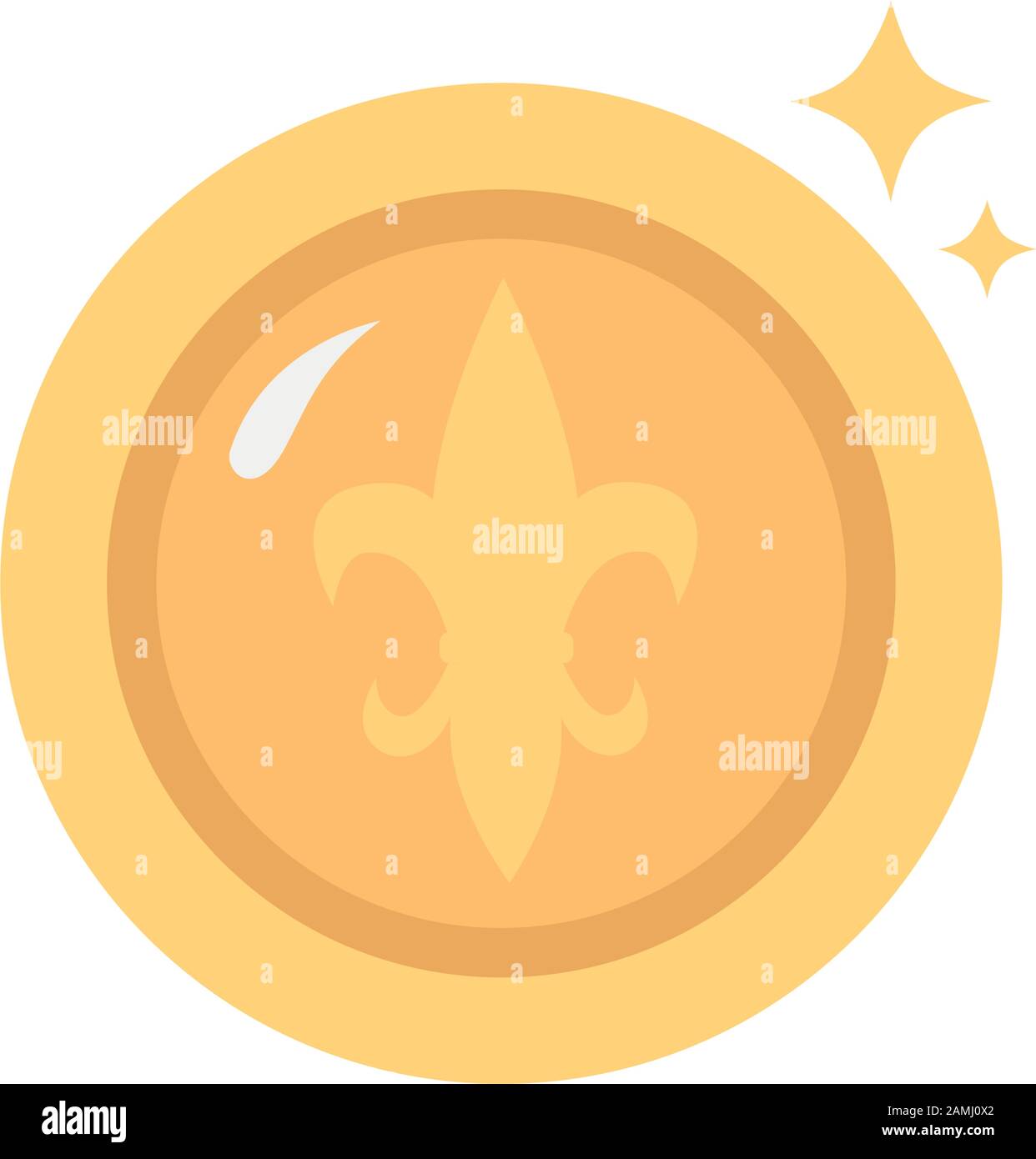 coin with mardi grass insignia Stock Vector Image & Art - Alamy