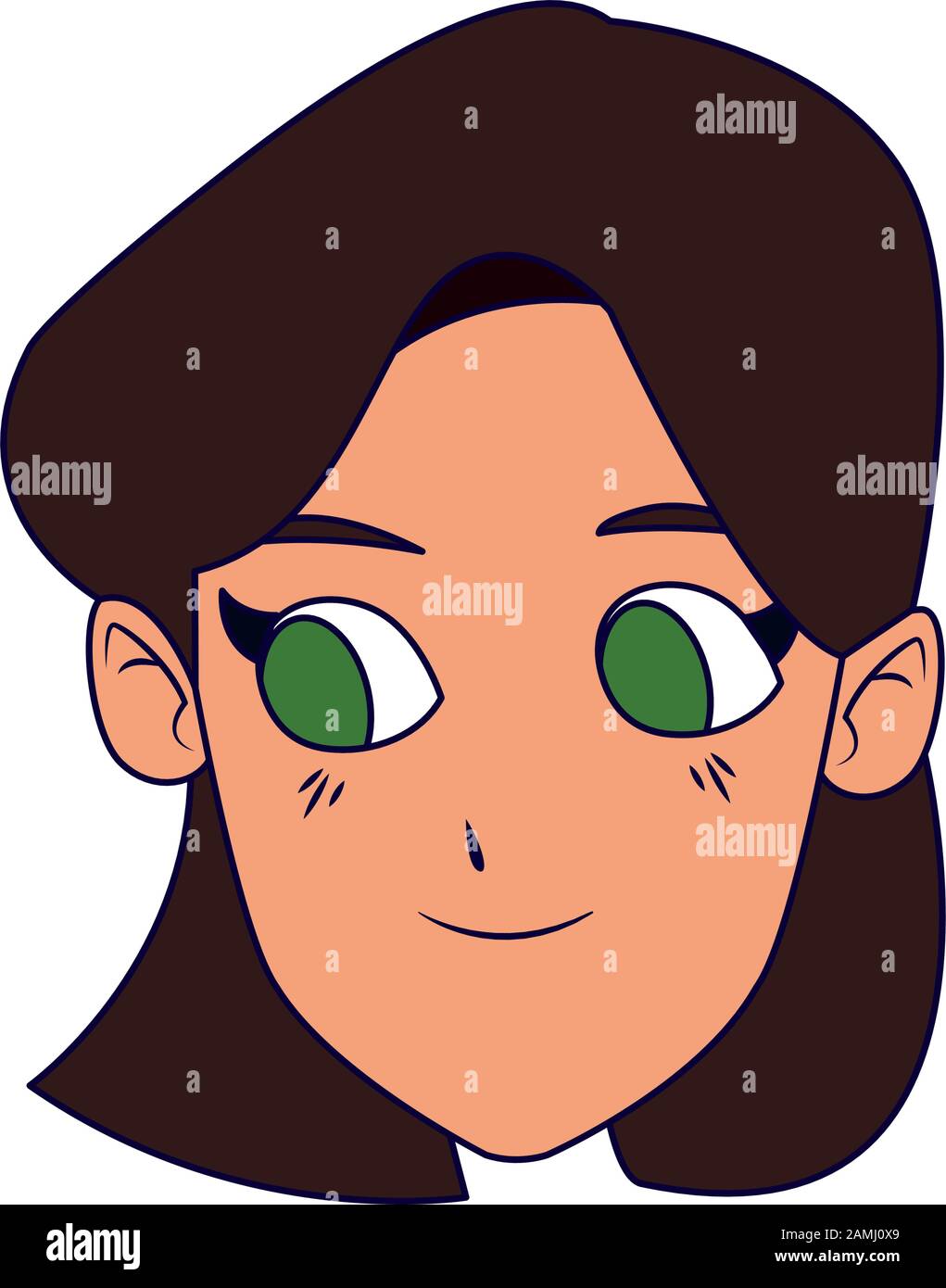 cartoon woman face icon Stock Vector Image & Art - Alamy