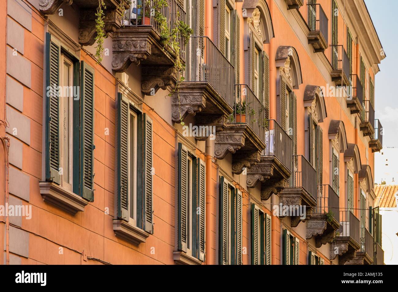 ancient buildings of Naples, Italy Stock Photo - Alamy