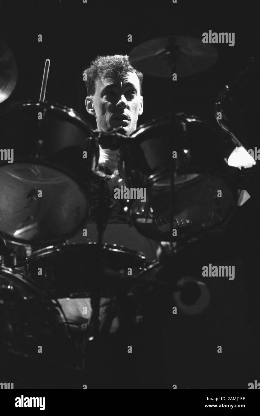 Neil peart rush Black and White Stock Photos & Images - Alamy