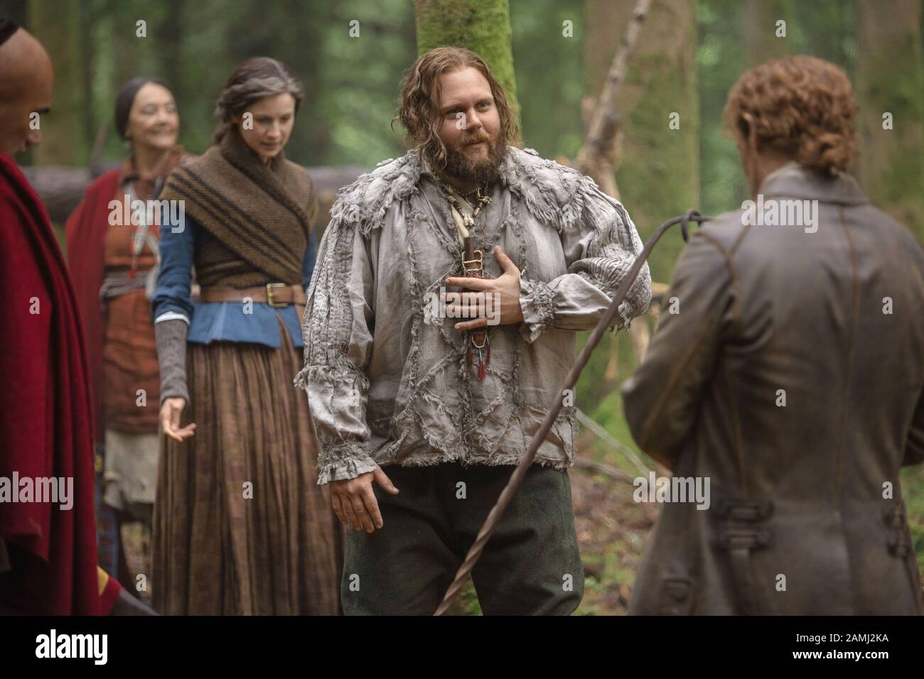 OUTLANDER, from left: Will Strongheart (head turned), Tantoo Cardinal ...