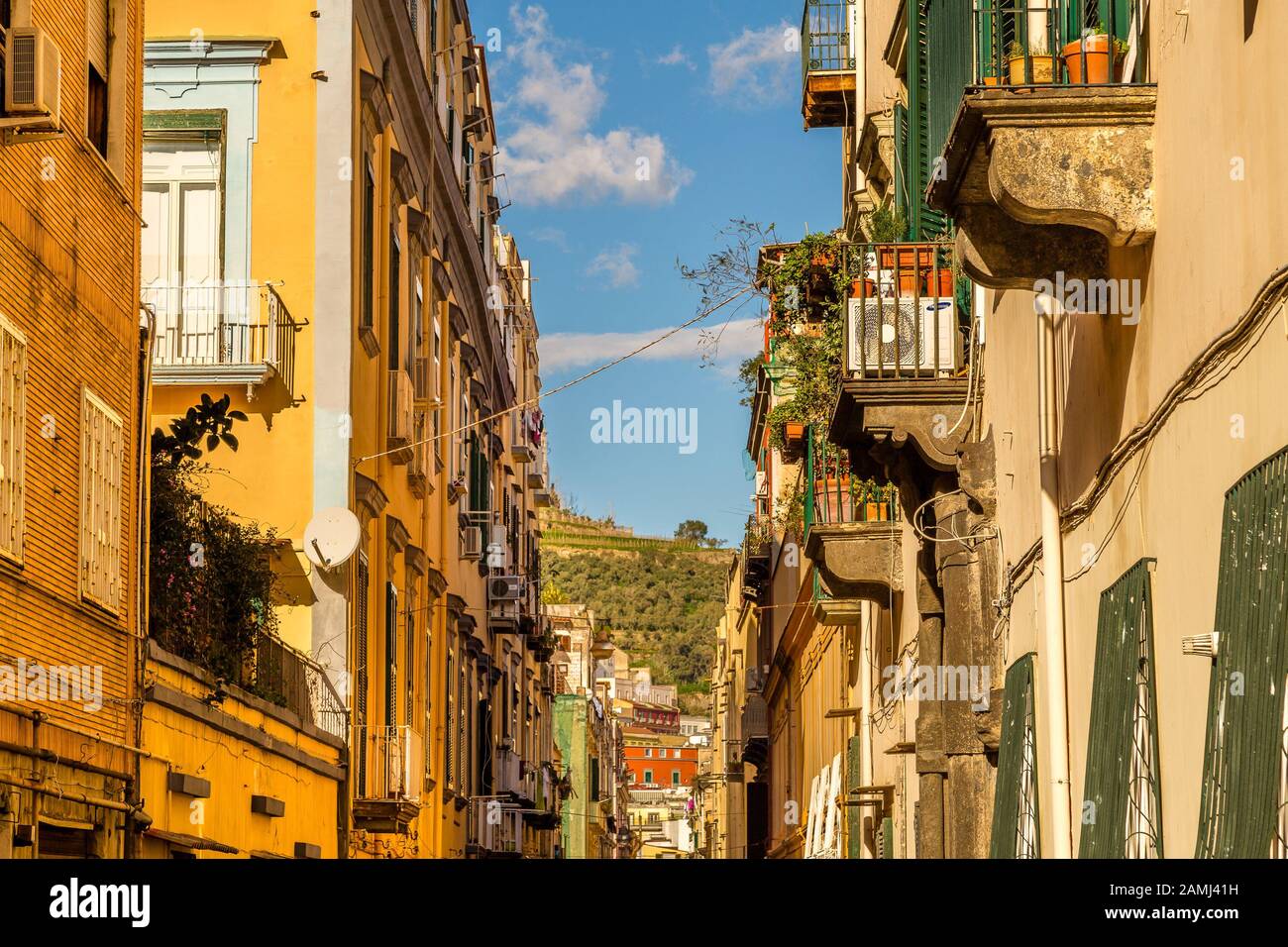 ancient buildings of Naples, Italy Stock Photo - Alamy