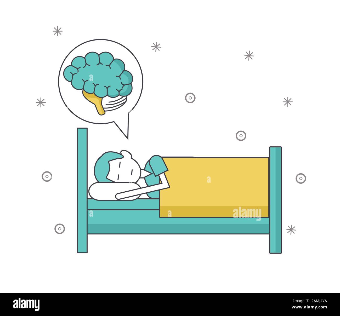 Sleeping problems Cut Out Stock Images & Pictures - Alamy