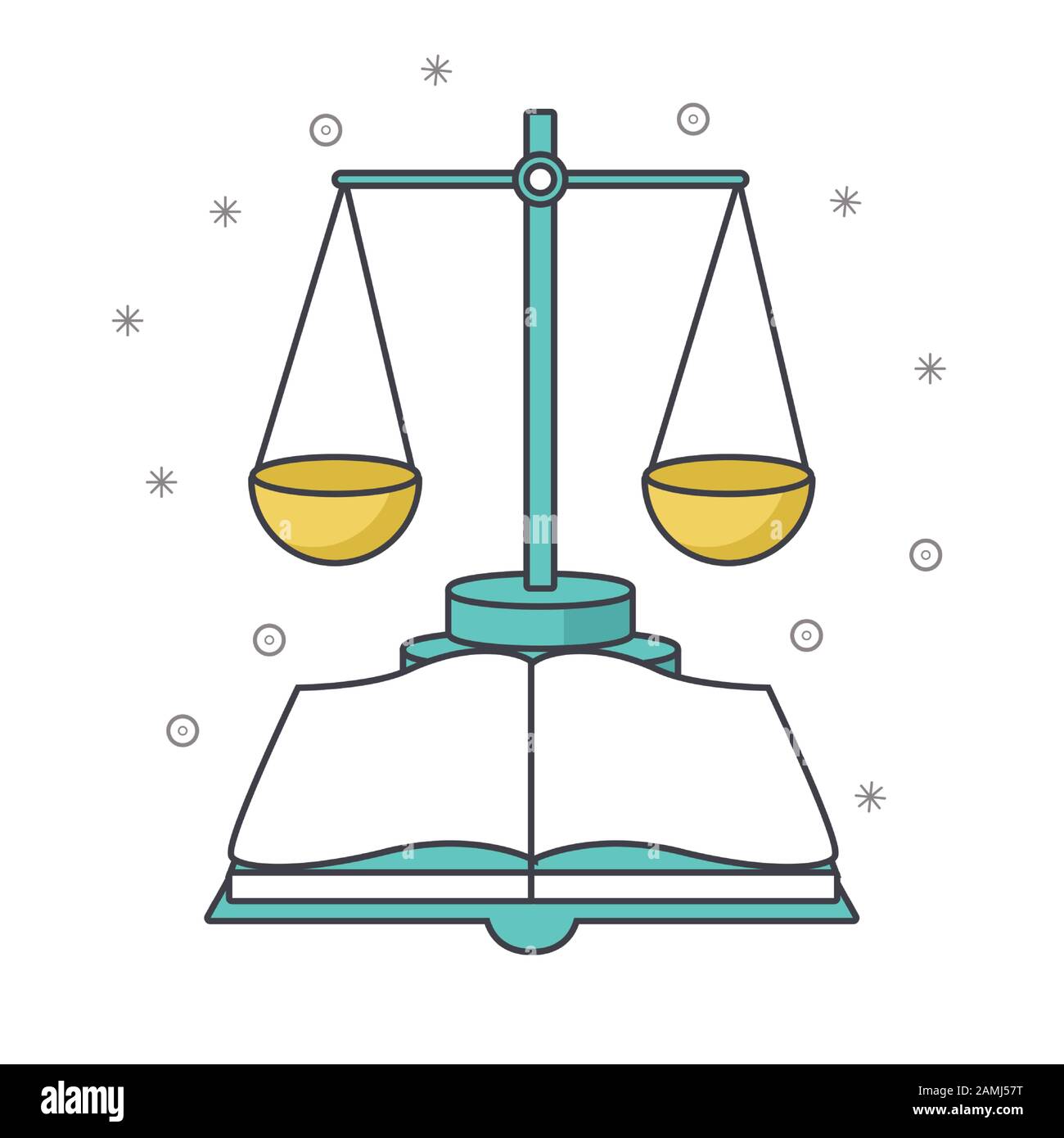 scale and book icon, colorful design Stock Vector Image & Art - Alamy