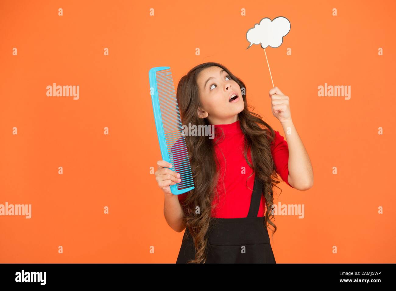 Communication. Tangled hair. Inspiration creating hairstyle. Idea for ...