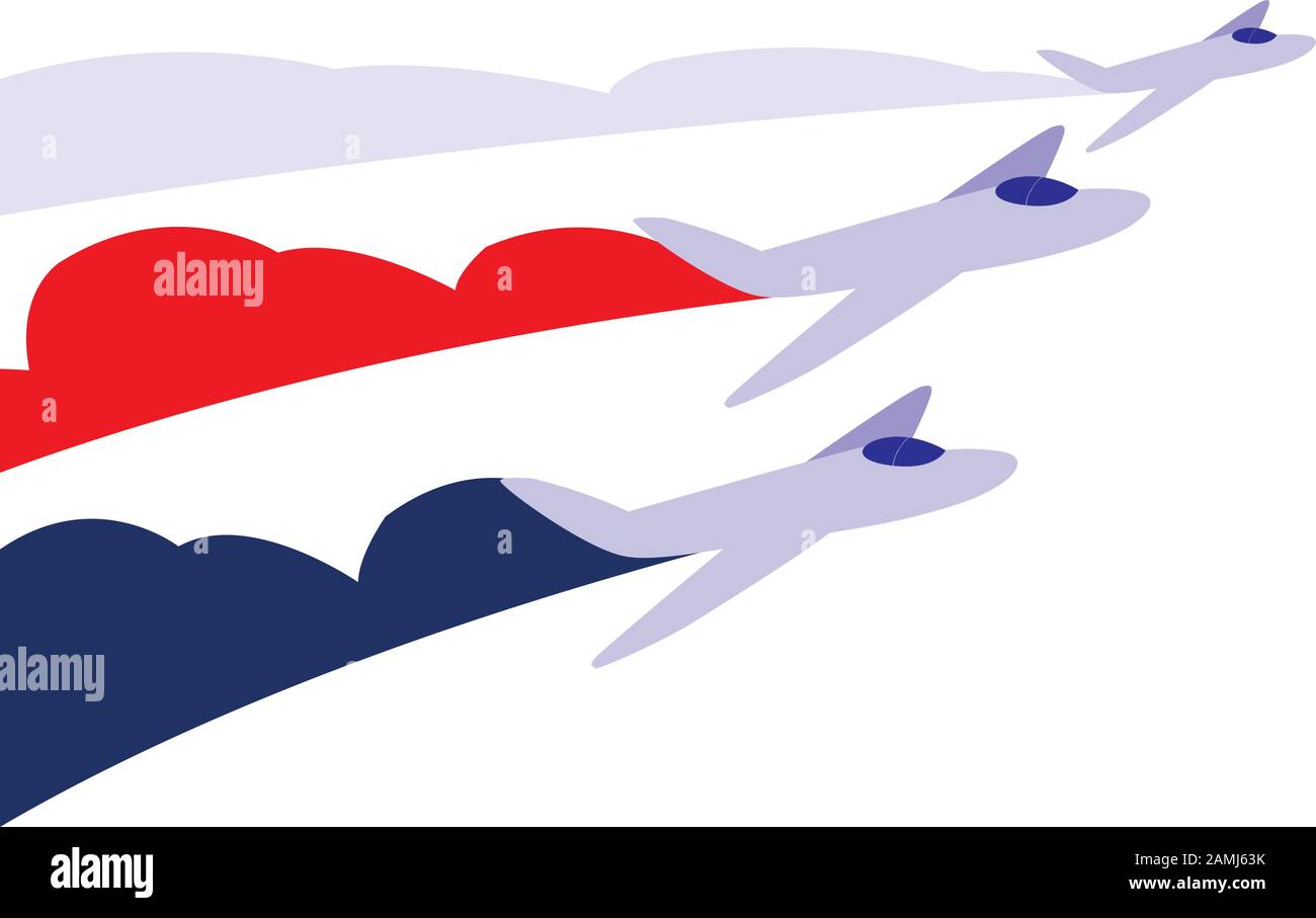 Jets flying in an air show Stock Vector Images - Alamy