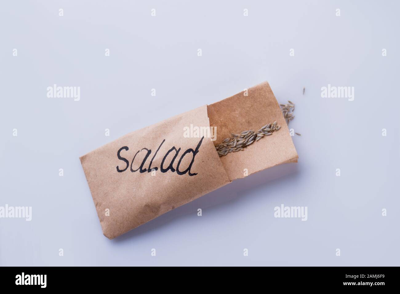 Oat grains in a package Stock Photo - Alamy