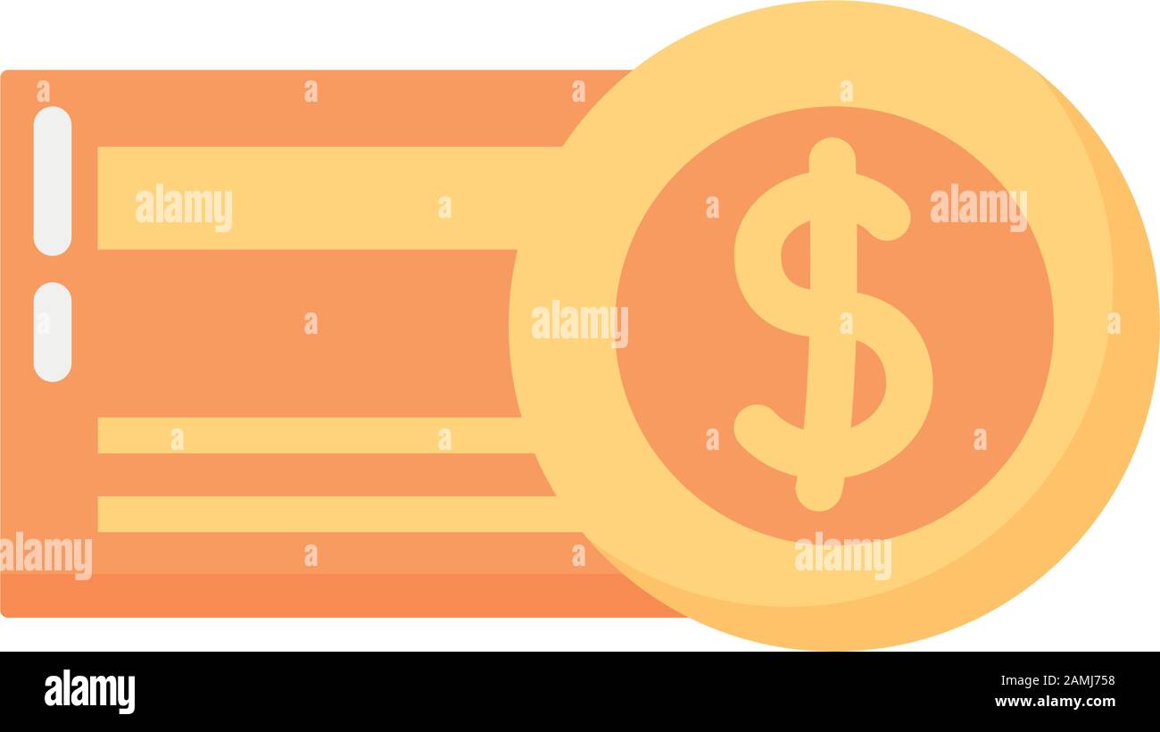 Gold coins paper dollars Stock Vector Images - Alamy