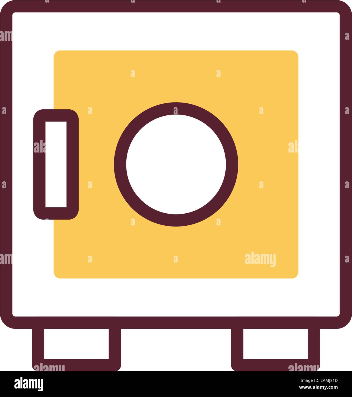 safe box service isolated icon Stock Vector Image & Art - Alamy