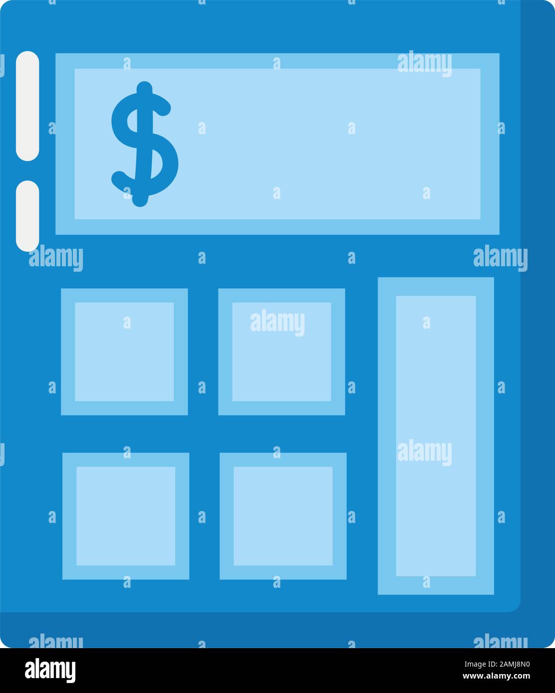 calculator math device isolated icon Stock Vector Image & Art - Alamy