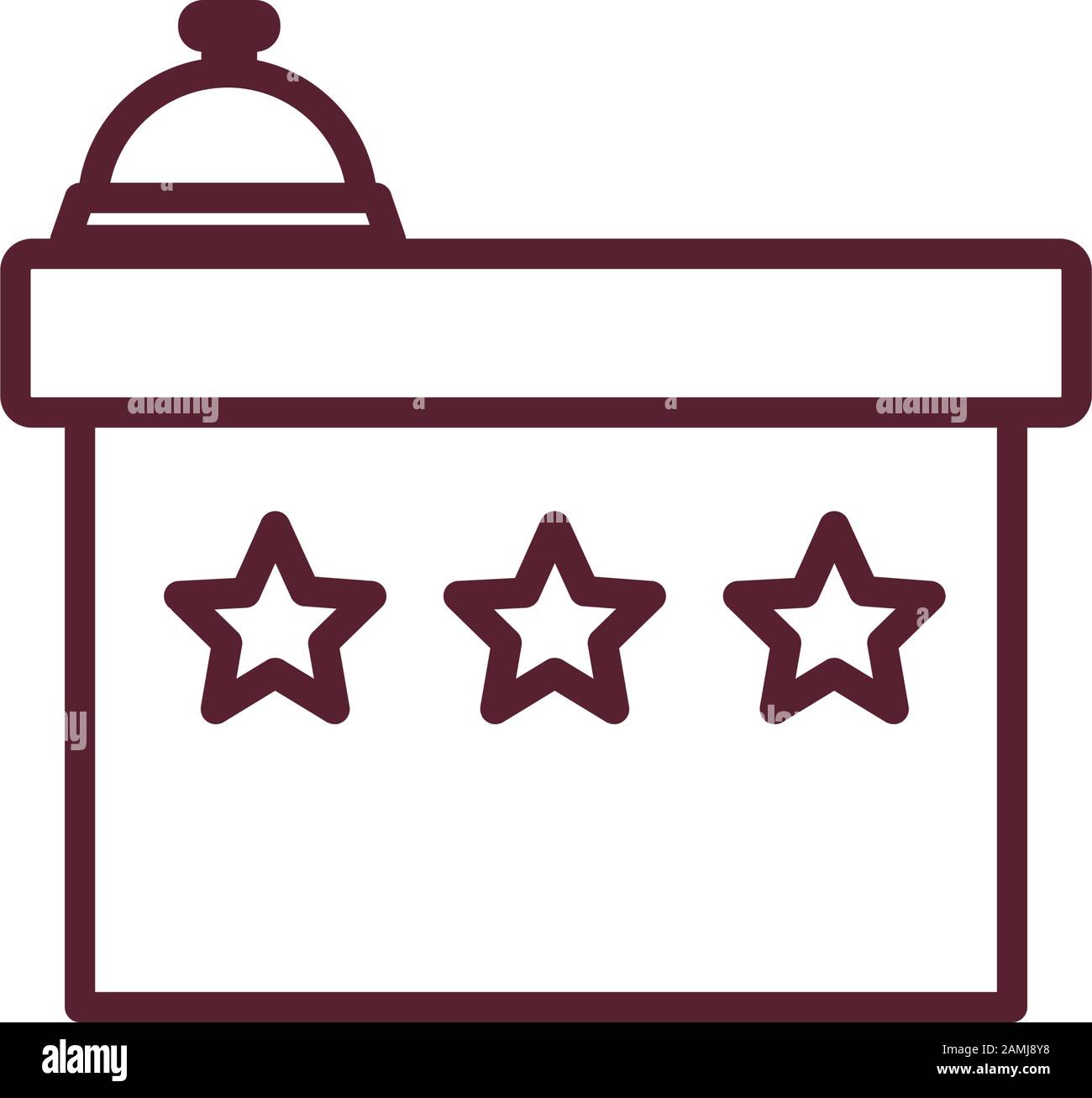 hotel bell ring in reception desk Stock Vector Image & Art - Alamy