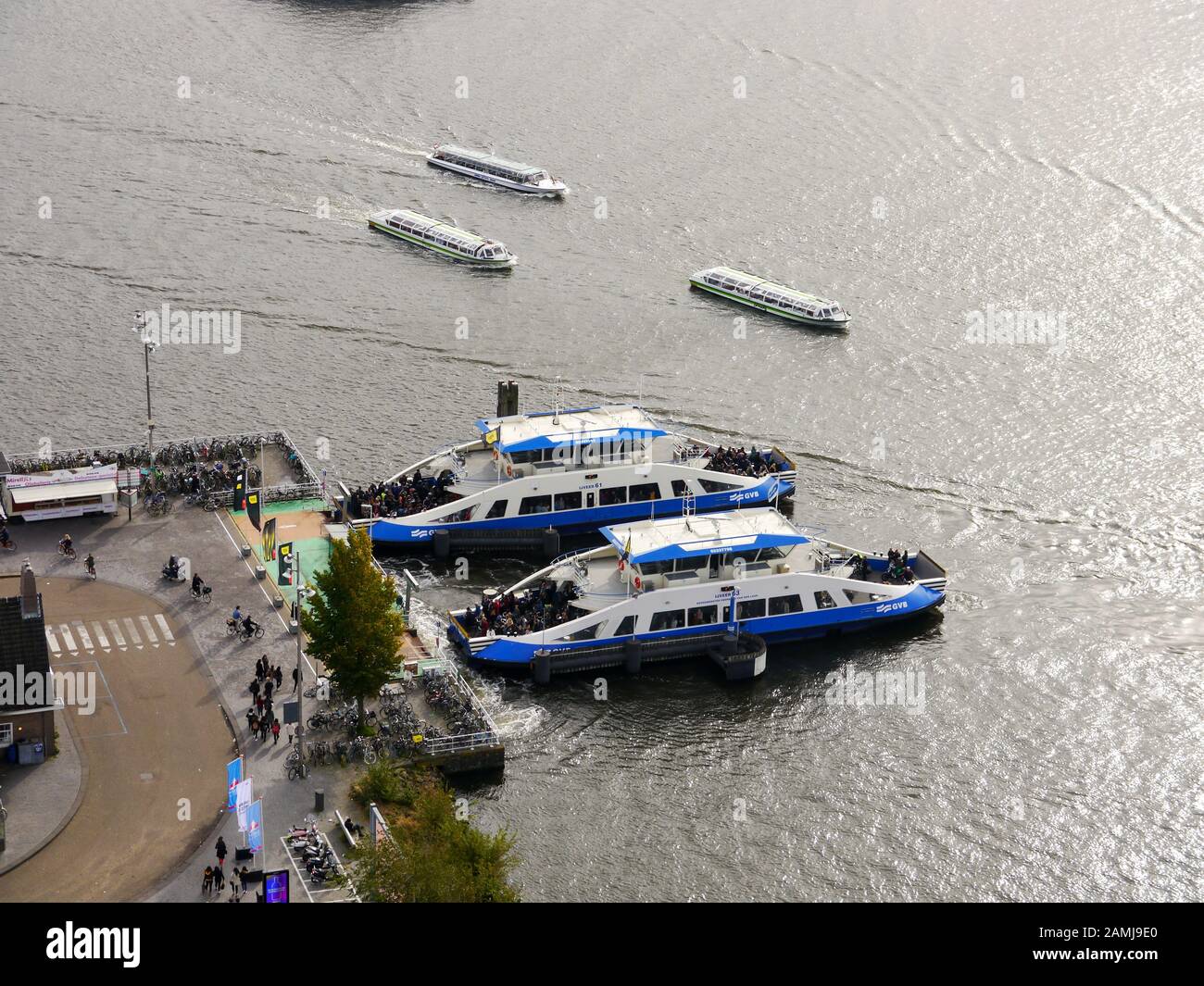 Ferries across the ij hi-res stock photography and images - Alamy