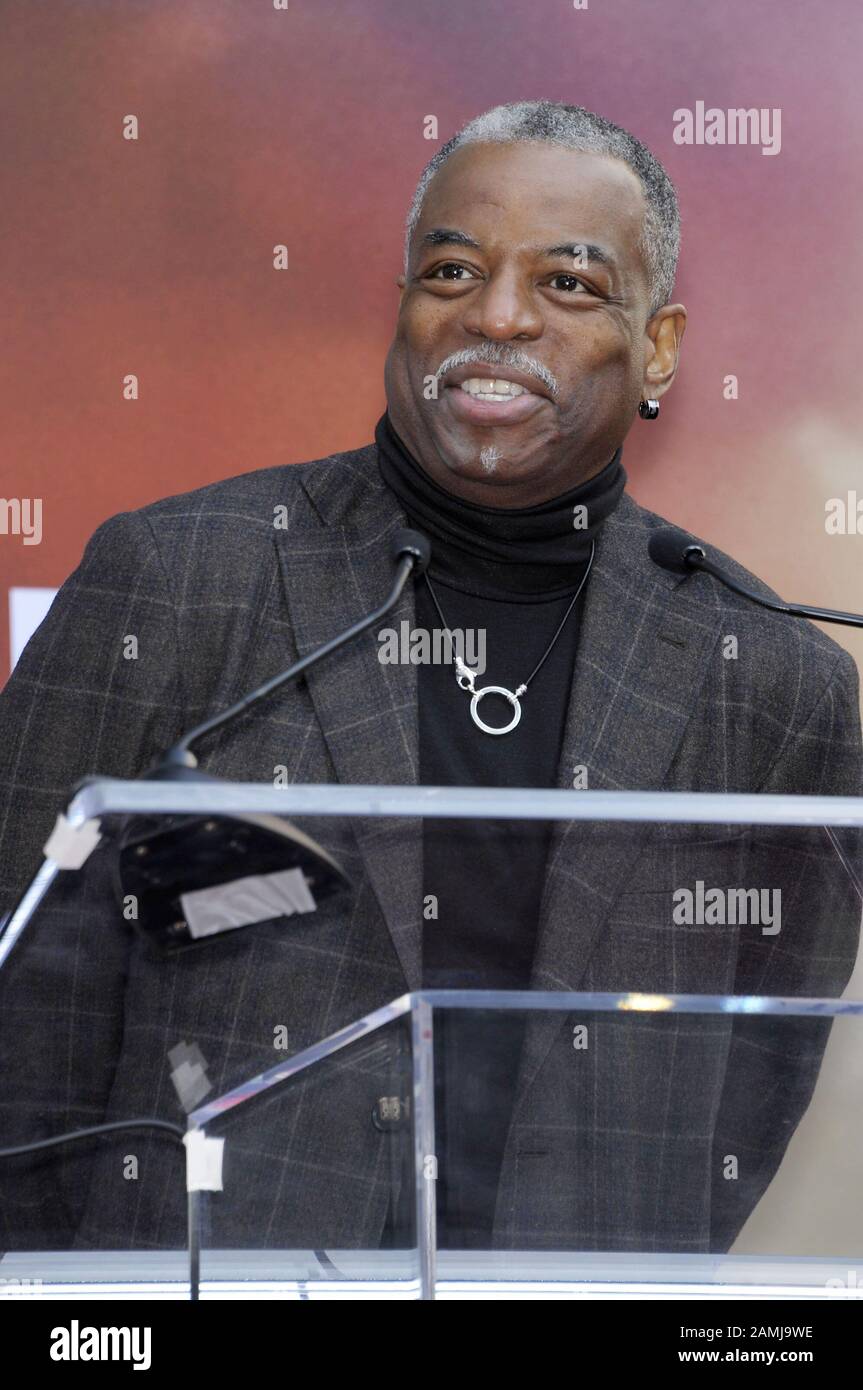 Los Angeles, CA. 13th Jan, 2020. LeVar Burton at the induction ceremony ...