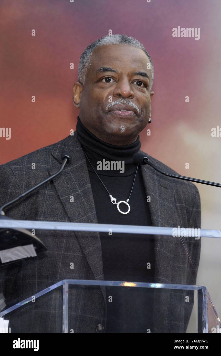 Los Angeles, CA. 13th Jan, 2020. LeVar Burton at the induction ceremony ...