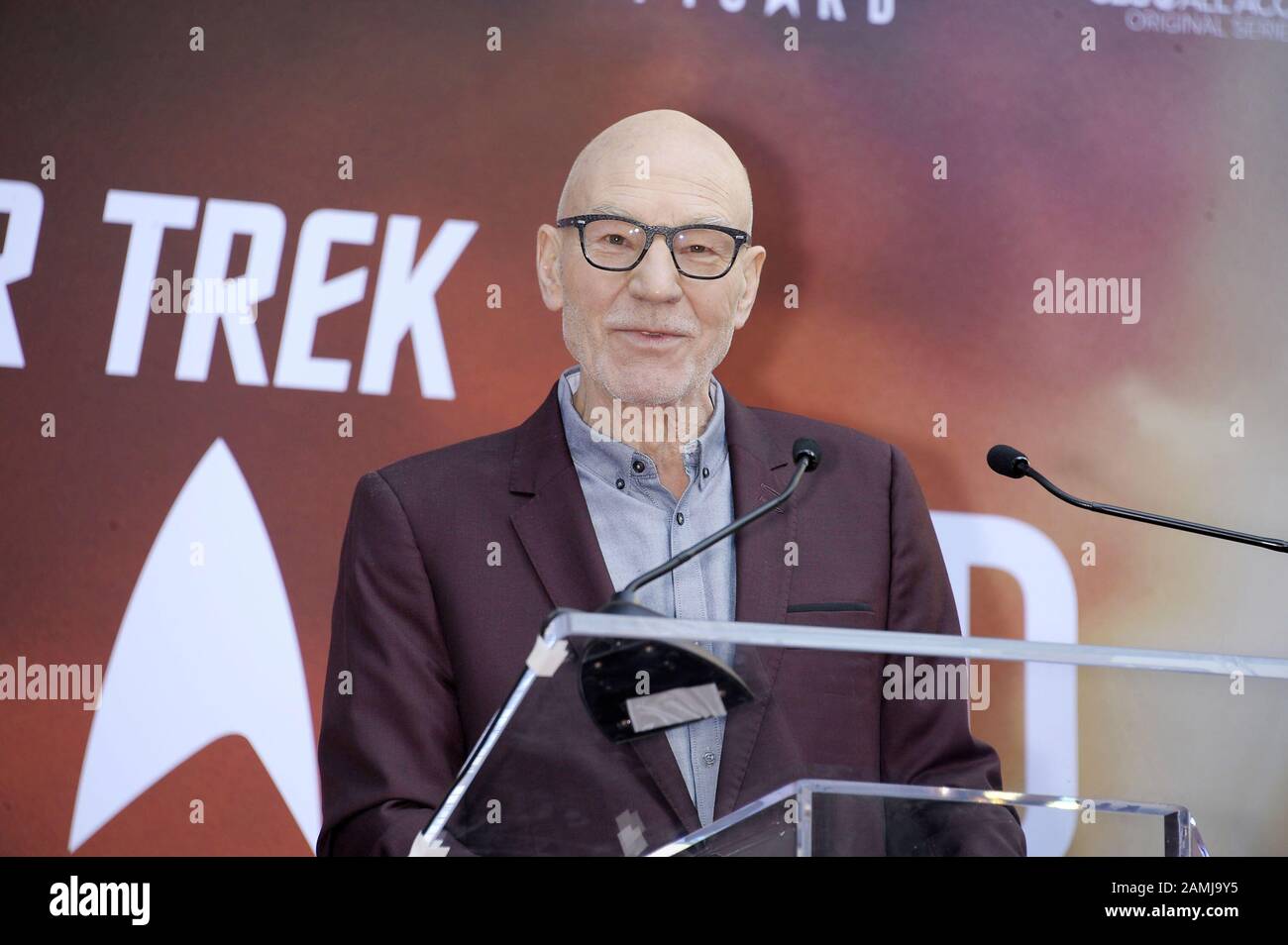 Los Angeles, CA. 13th Jan, 2020. Sir Patrick Stewart at the induction ...