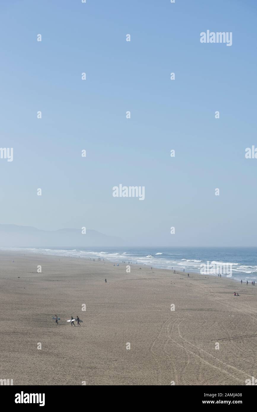 Lands End beach in San Francisco within the Golden Gate National ...