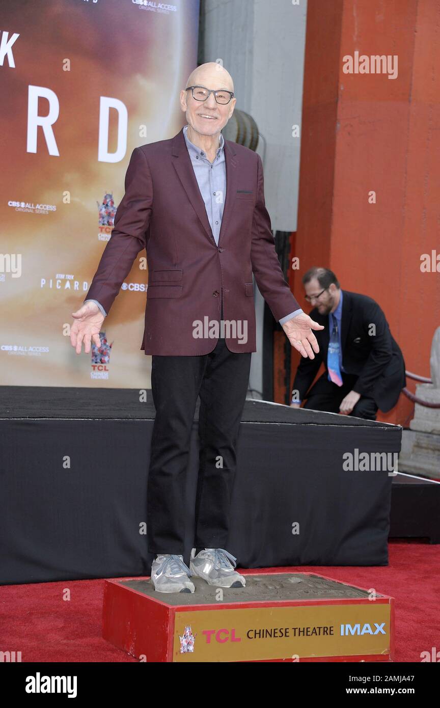 Los Angeles, CA. 13th Jan, 2020. Sir Patrick Stewart at the induction ...