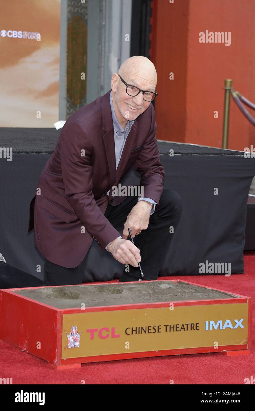 Los Angeles, CA. 13th Jan, 2020. Sir Patrick Stewart at the induction ...