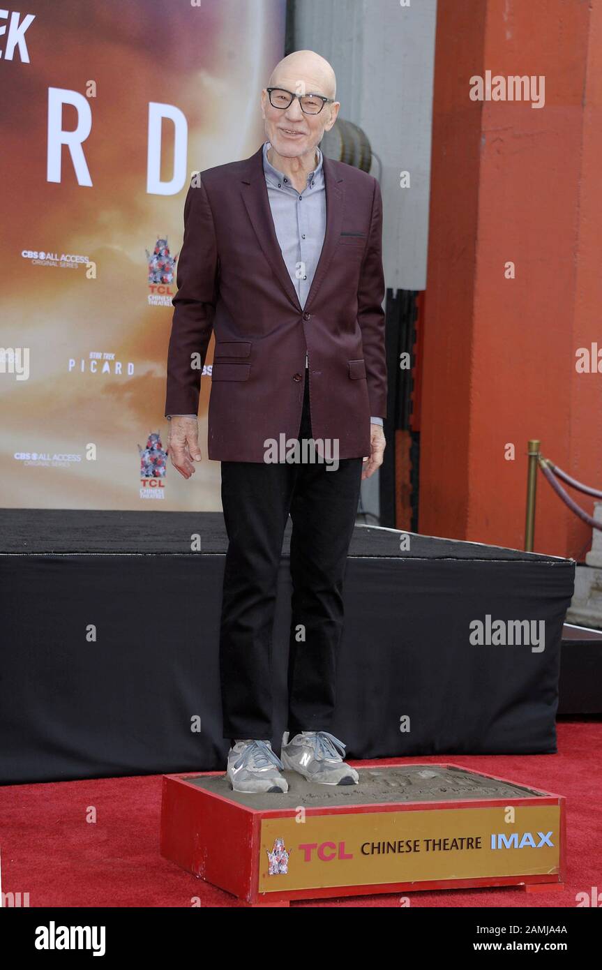 Los Angeles, CA. 13th Jan, 2020. Sir Patrick Stewart at the induction ...